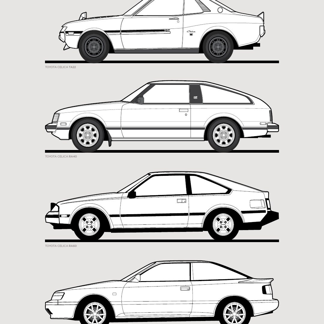 Toyota Celica Evolution Poster - Etsy