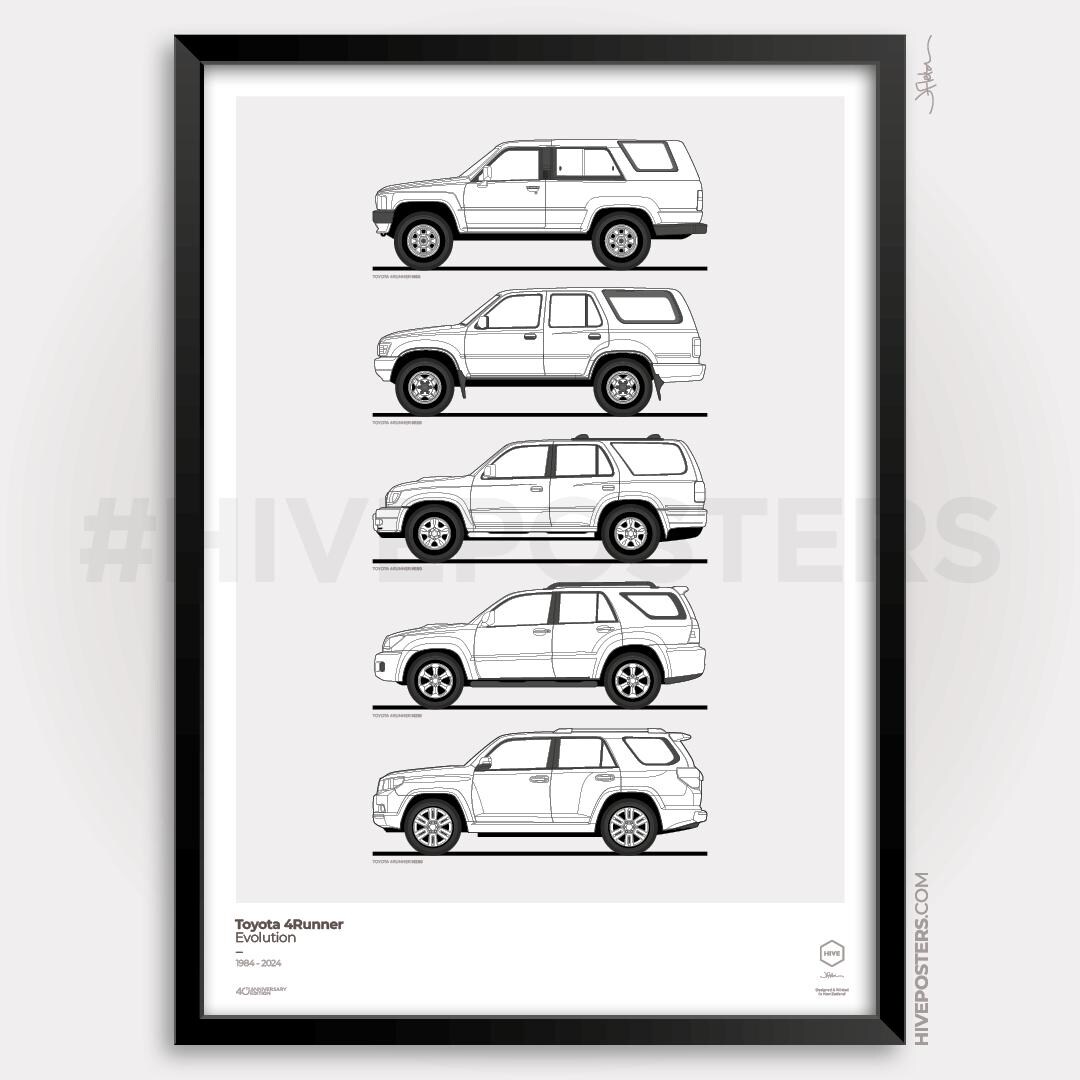 Toyota 4runner Evolution Poster - Etsy