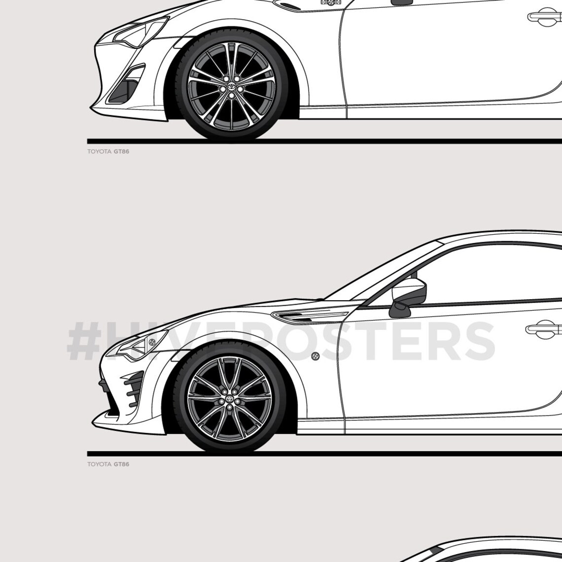 Toyota 86 Evolution Poster | Etsy