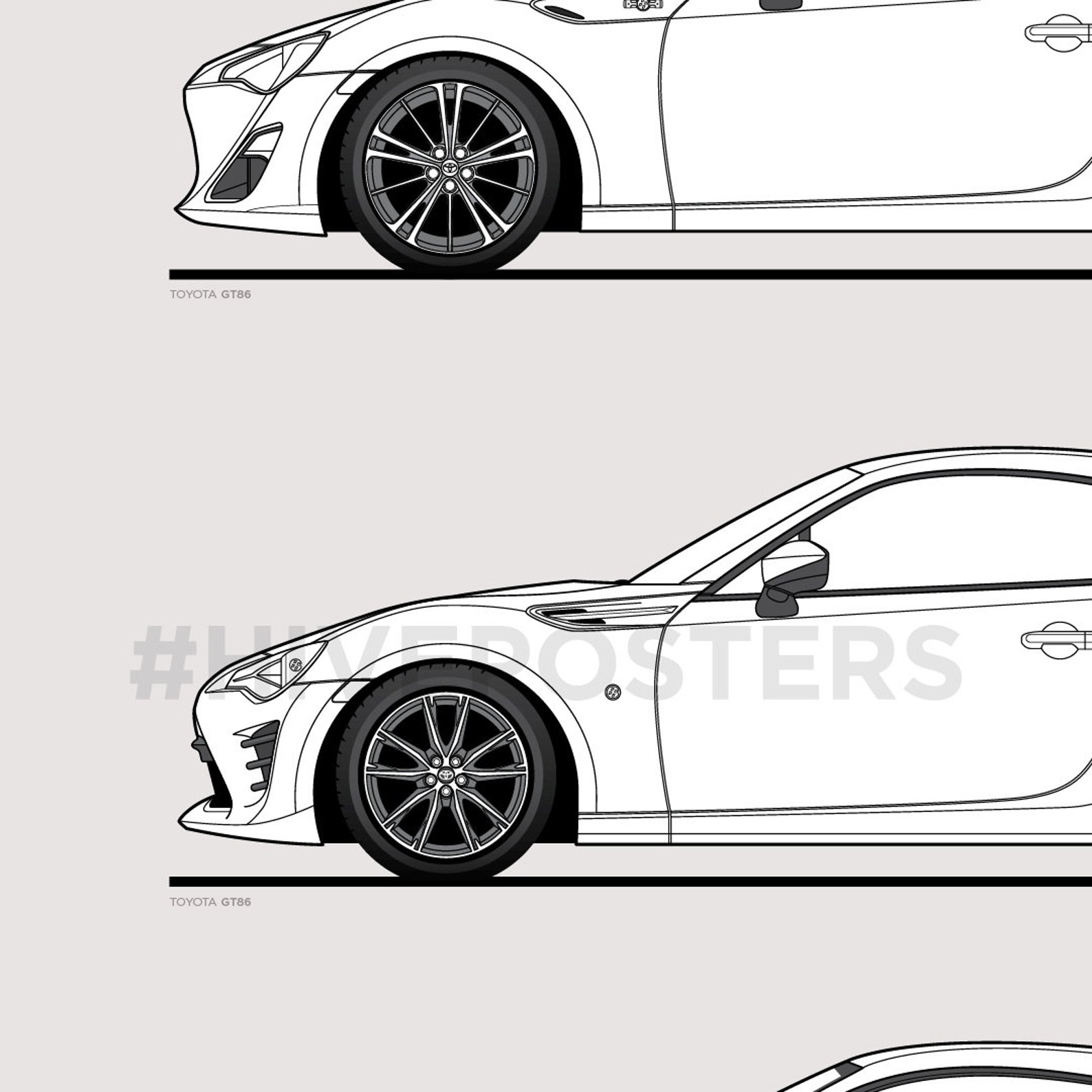 Toyota 86 Evolution Poster | Etsy