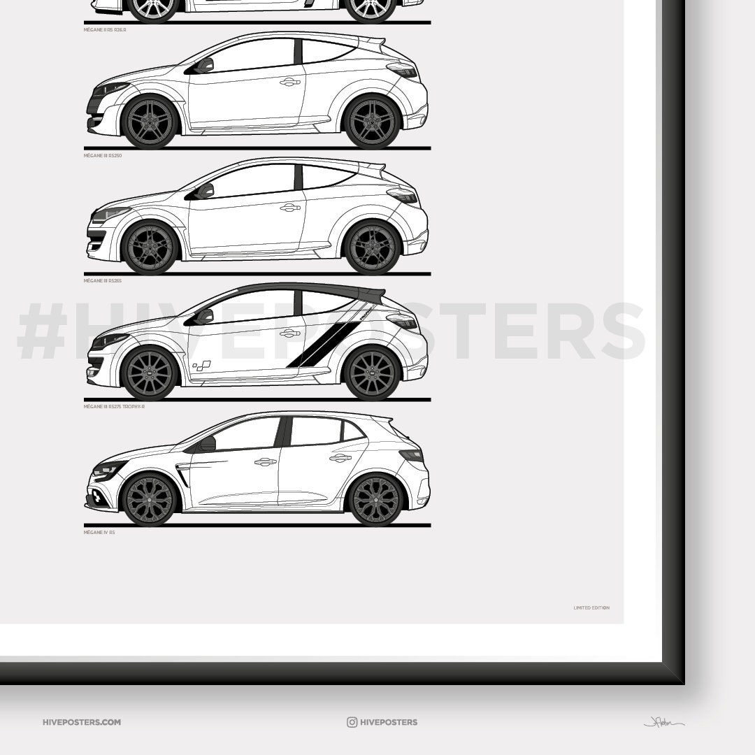 Renault Megane RS Evolution Poster - Etsy Australia