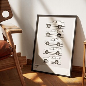 Toyota 4runner Evolution Poster - Etsy
