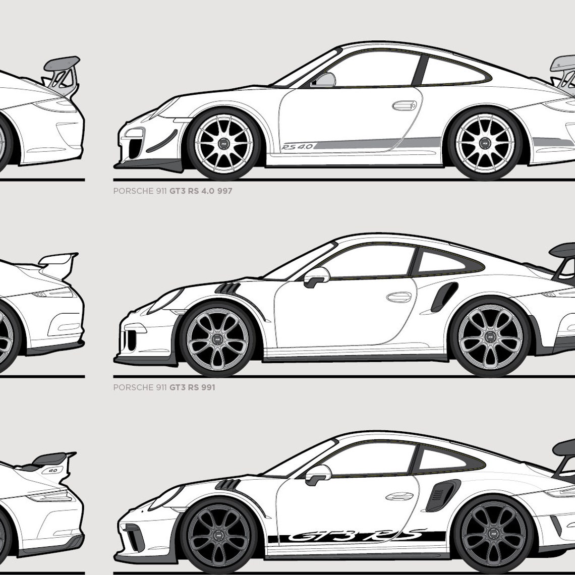 Porsche 911 GT3 Evolution Poster | Etsy