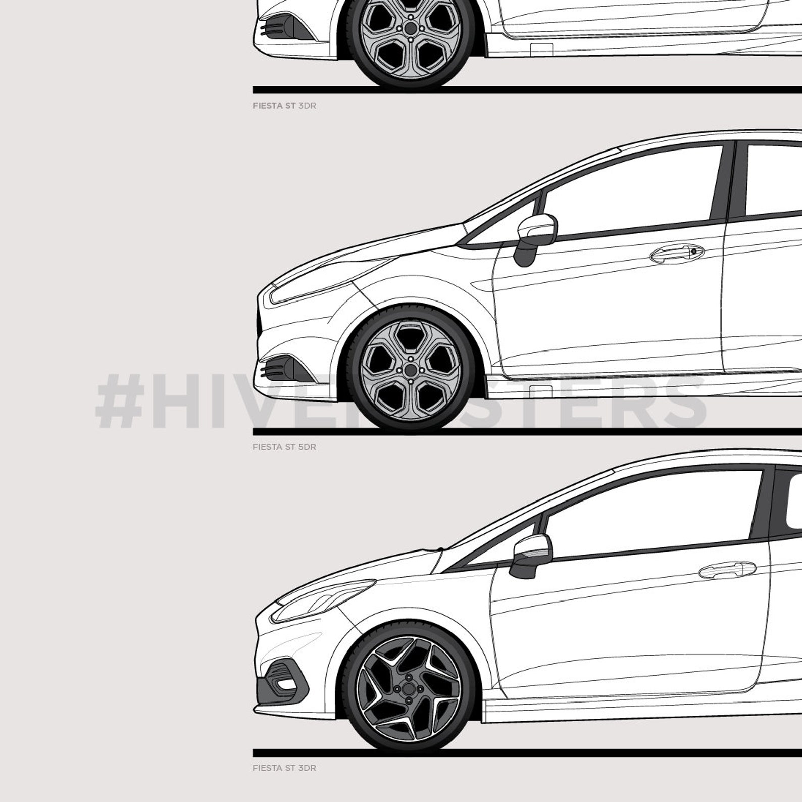 Ford Fiesta ST Evolution Poster - Etsy