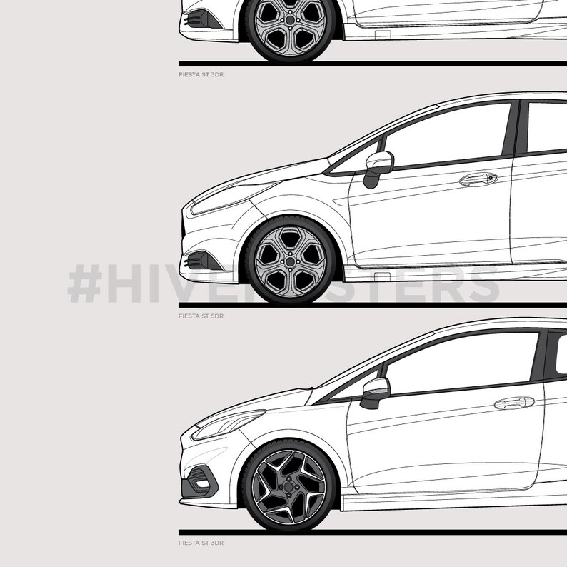 Ford Fiesta ST Evolution Poster - Etsy