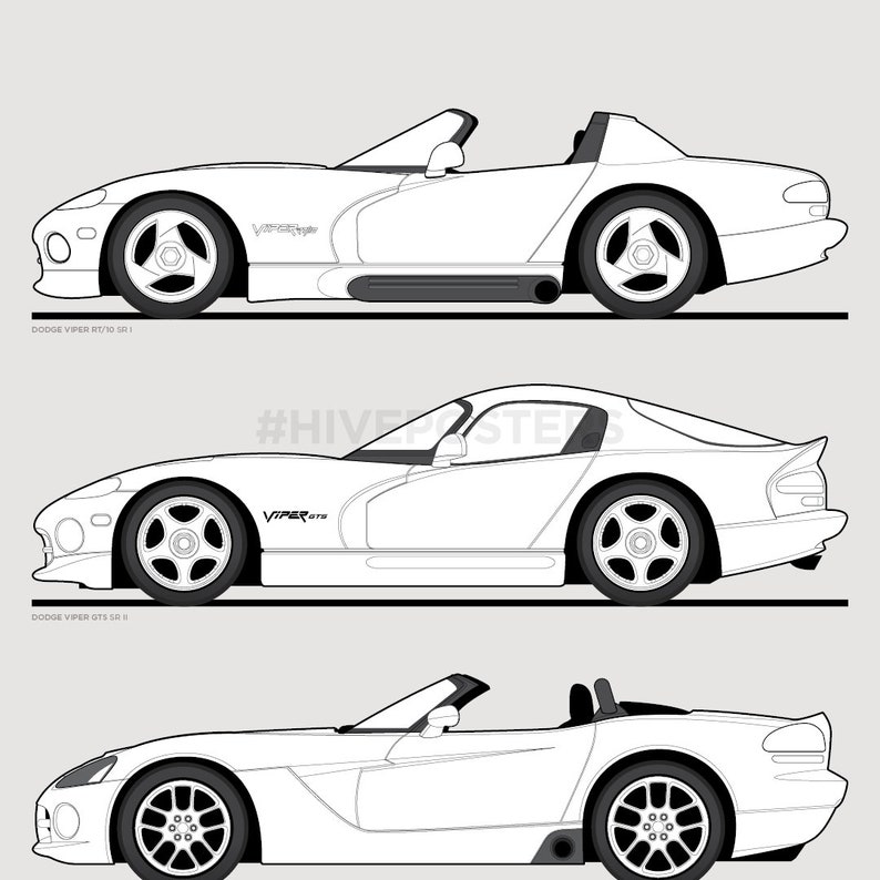 Dodge SRT Viper Evolution Poster - Etsy UK