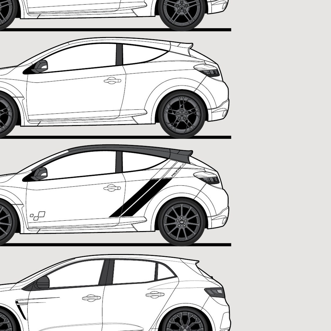 Renault Megane RS Evolution Poster - Etsy