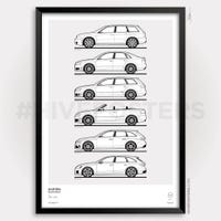 Audi Inspired Digital Art, RS Artdigital Car Print, Car Poster, Audi ...