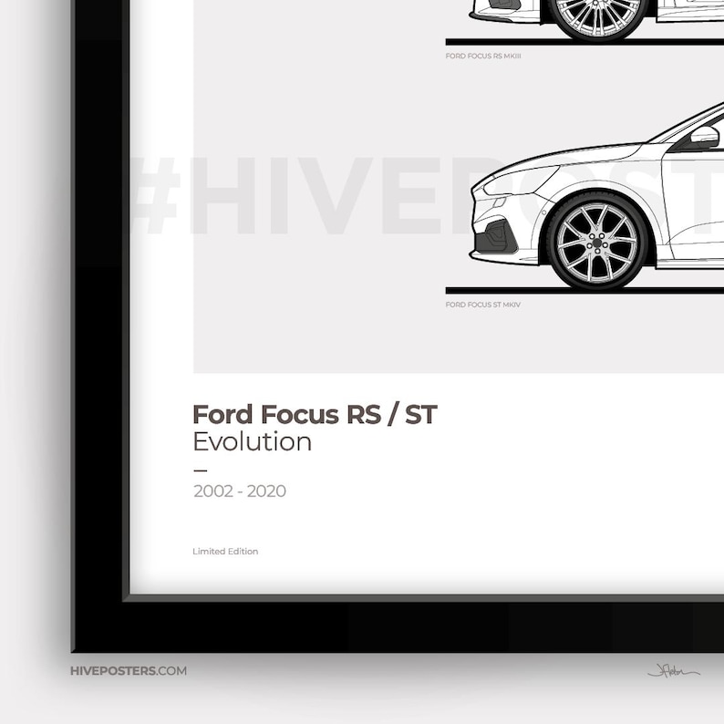 Ford Focus RS ST Evolution Poster - Etsy