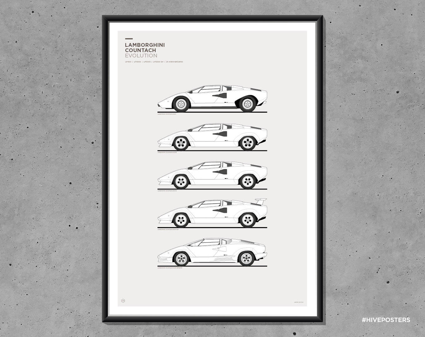 Lamborghini Countach Evolution Poster | Etsy UK