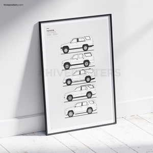 Toyota 4runner Evolution Poster - Etsy