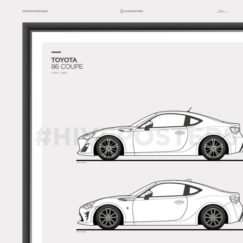 Toyota 86 Evolution Poster - Etsy