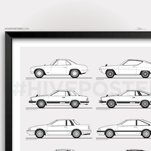 Nissan Silvia Poster Generations Evolution - Etsy