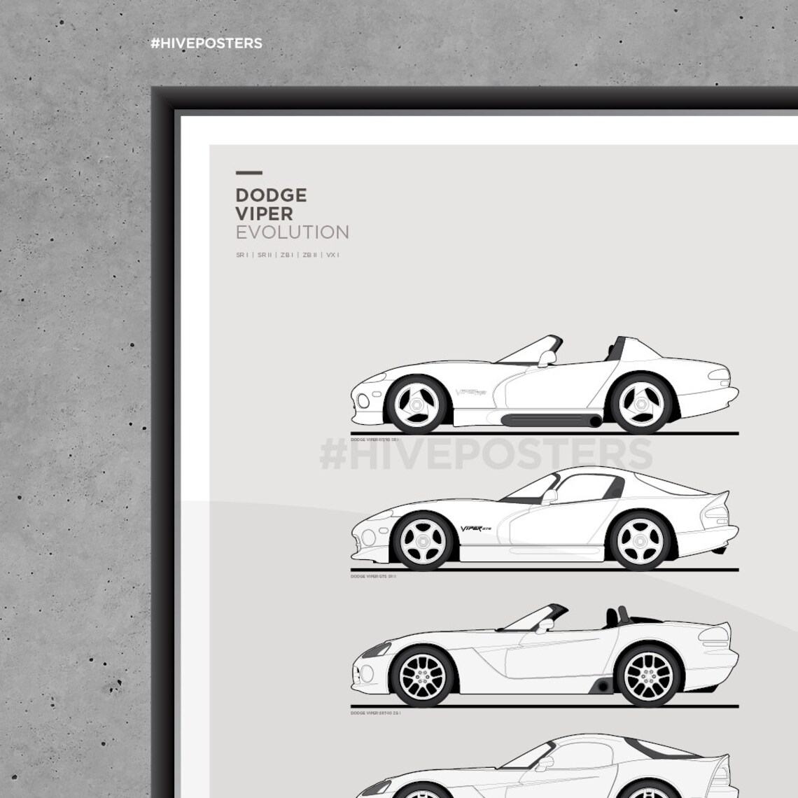 Dodge SRT Viper Evolution Poster | Etsy