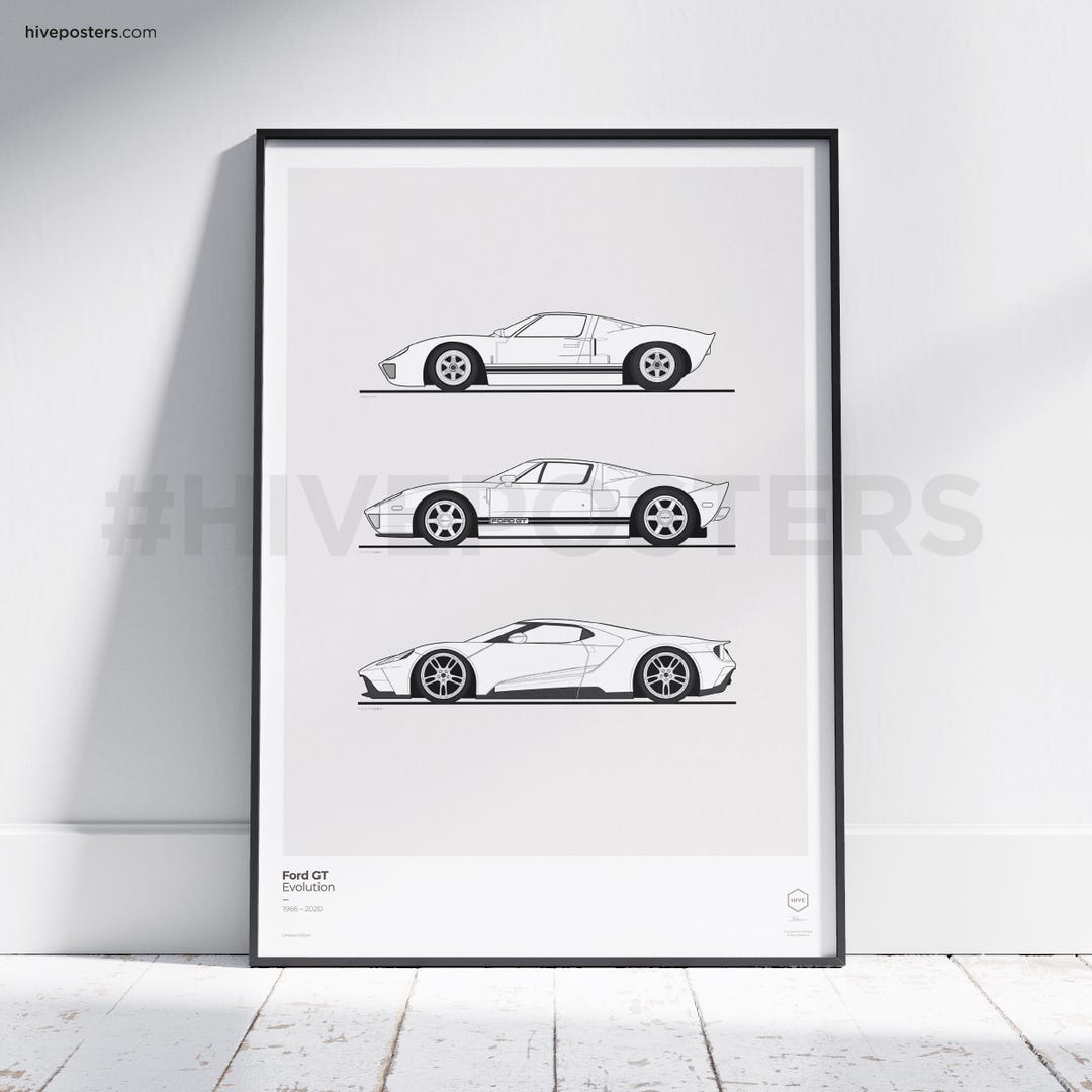 Ford GT Evolution Poster - Etsy
