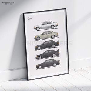Mercedes 190E W201 Evolution Poster - Etsy