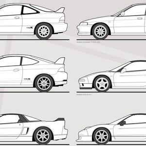 Honda Type R History Poster - Etsy