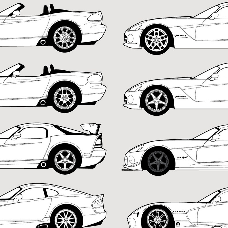 Dodge SRT Viper Evolution Poster | Etsy
