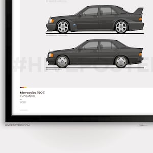 Mercedes 190E W201 Evolution Poster - Etsy