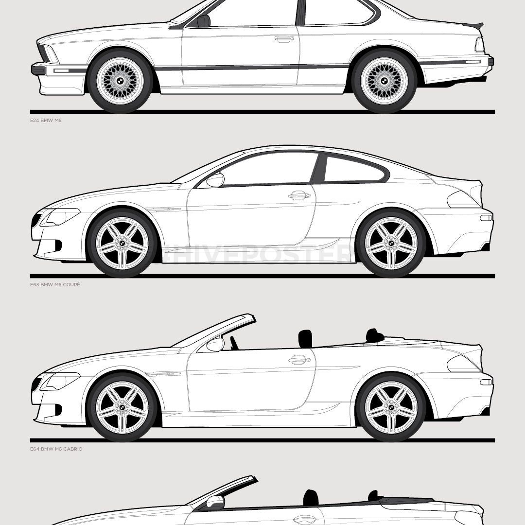 BMW M6 Evolution Poster | Etsy