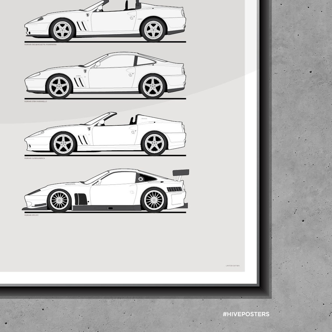 Ferrari Maranello Evolution Poster - Etsy