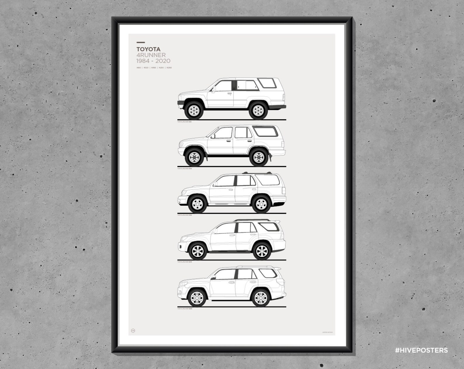 Toyota 4runner Evolution Poster | Etsy
