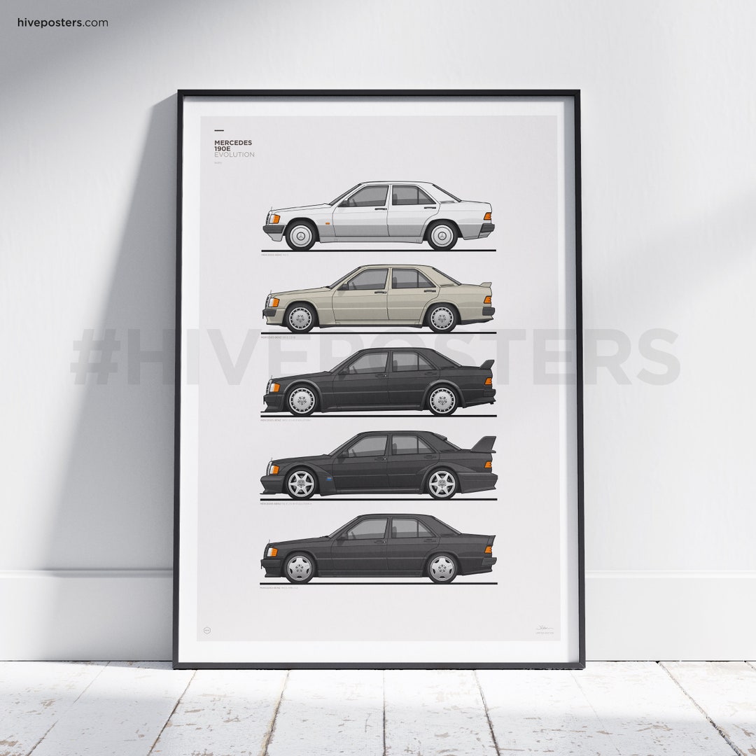 Mercedes 190E W201 Evolution Poster - Etsy