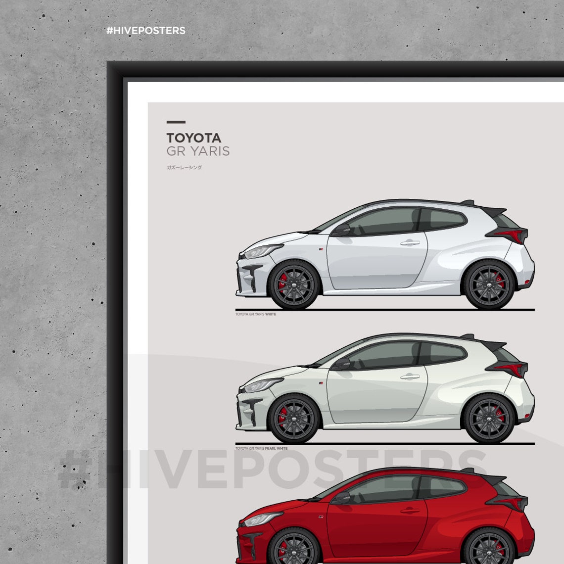 Toyota GR Yaris Poster - Etsy