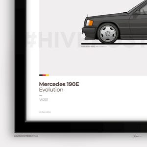 Mercedes 190E W201 Evolution Poster - Etsy