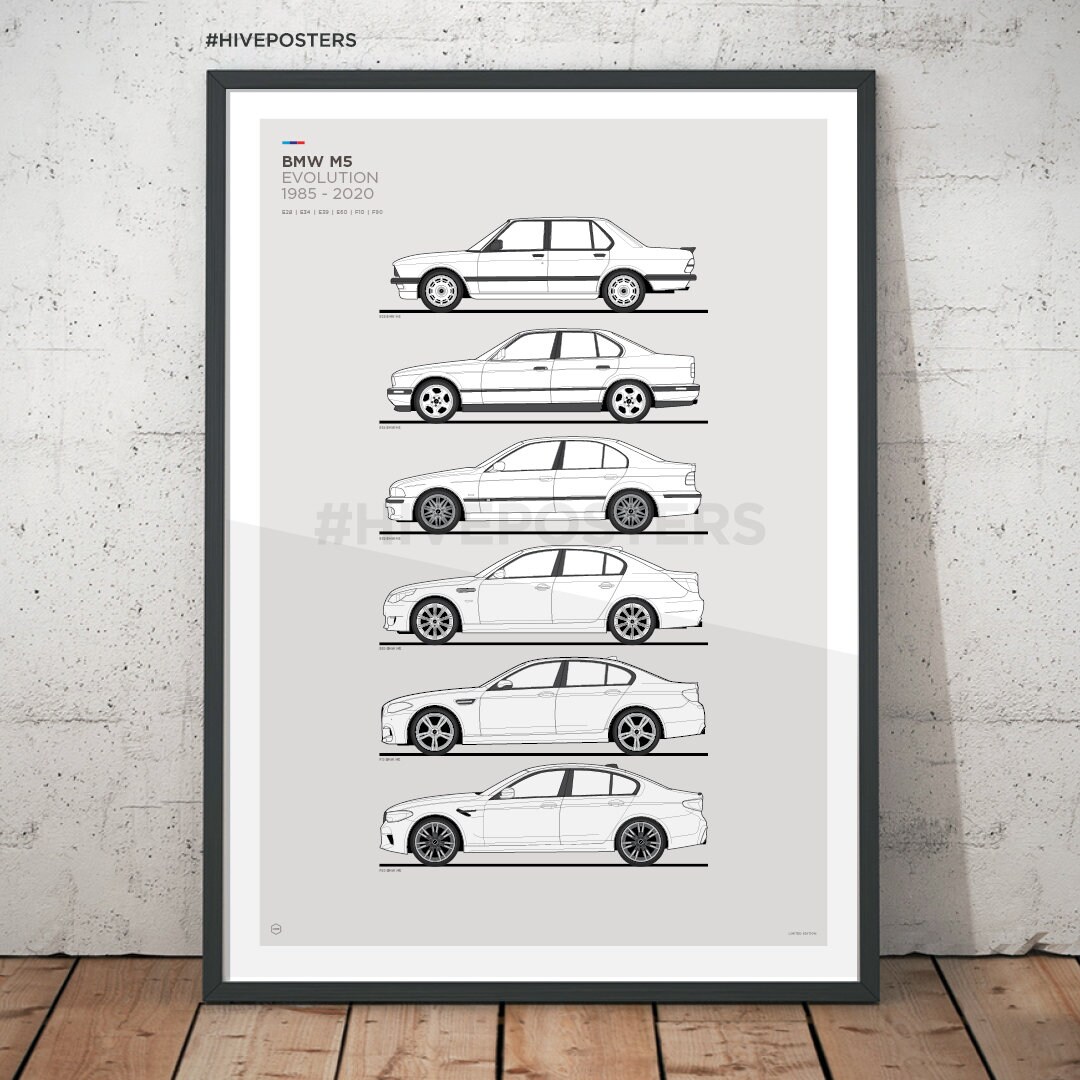 BMW M5 Evolution Poster | Etsy