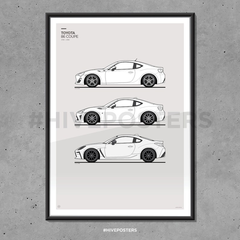 Toyota 86 Evolution Poster | Etsy