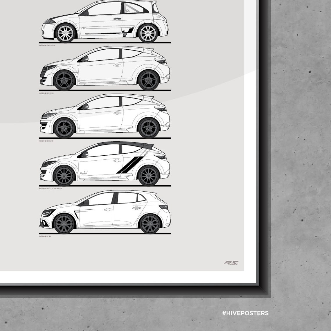 Renault Megane RS Evolution Poster - Etsy