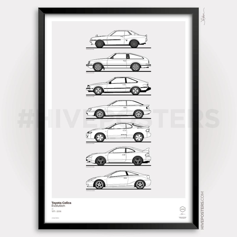 Toyota Celica Art Print - Etsy