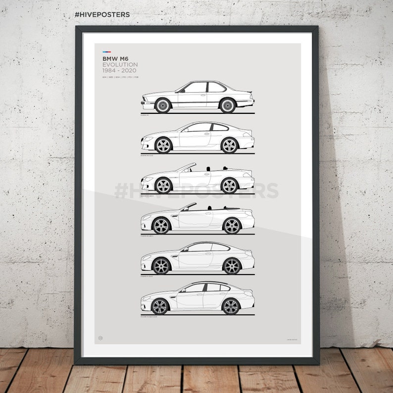 BMW M6 Evolution Poster | Etsy