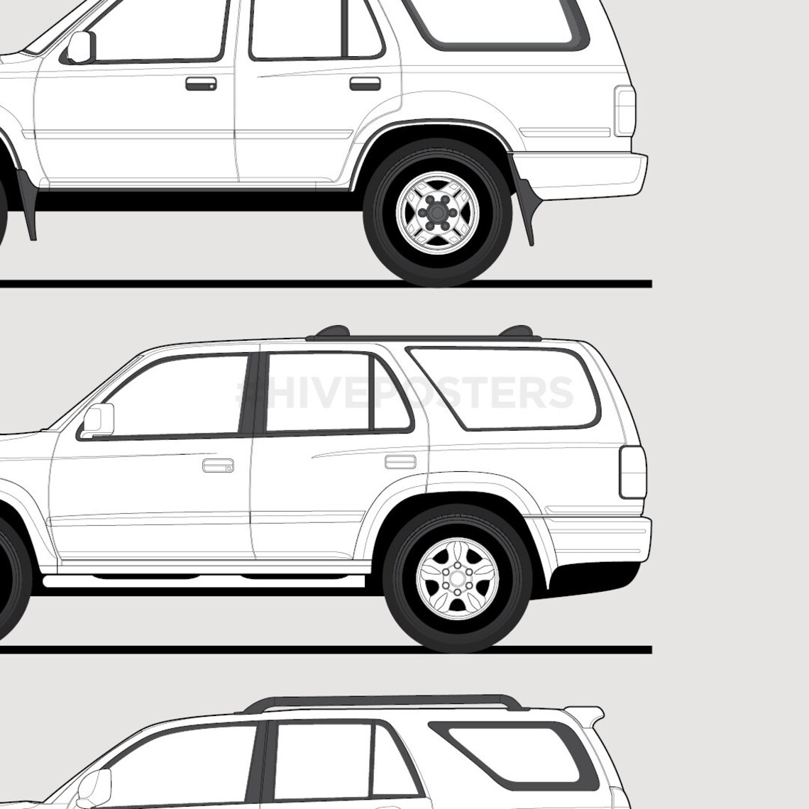 Toyota 4runner Evolution Poster | Etsy Canada