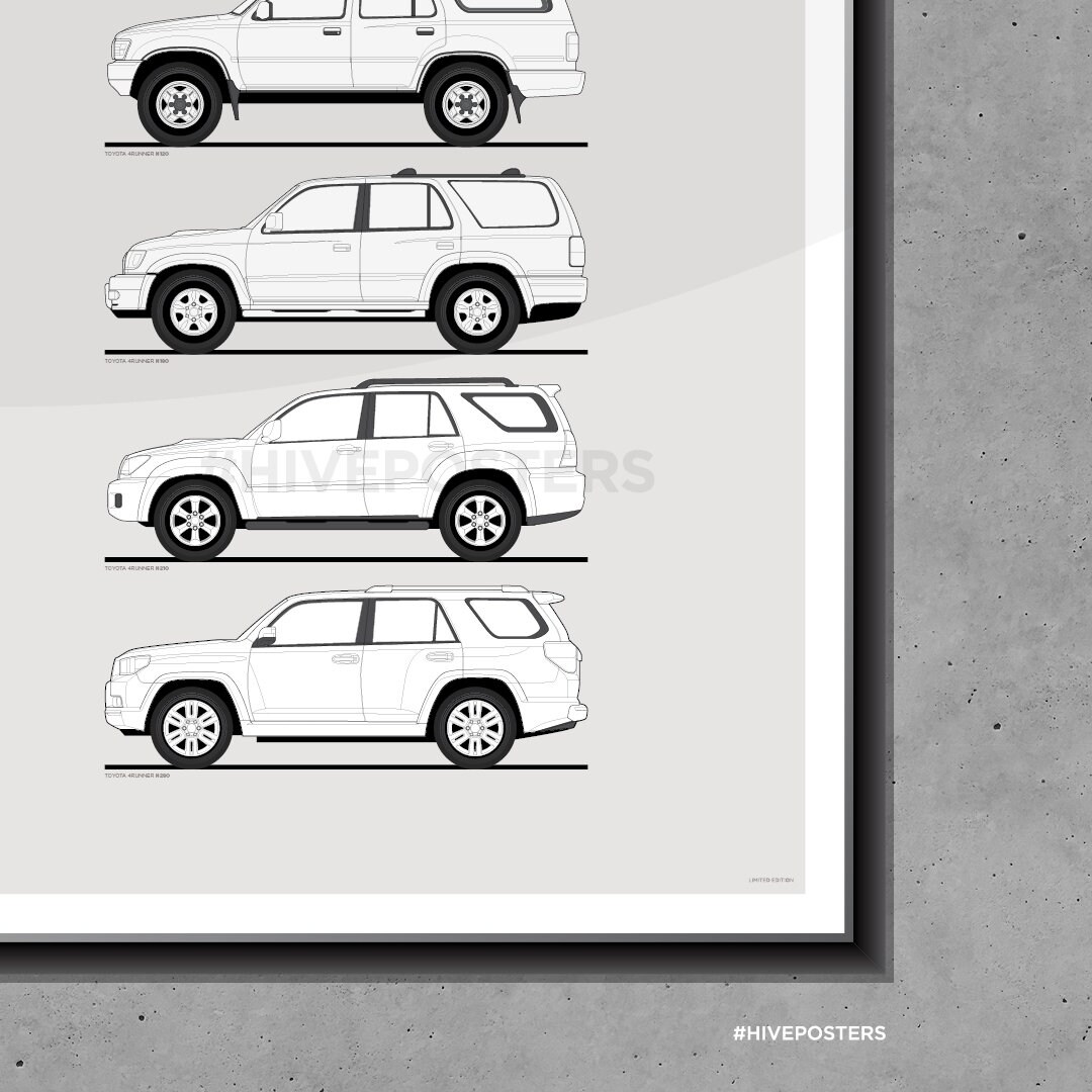 Toyota 4runner Evolution Poster | Etsy Canada