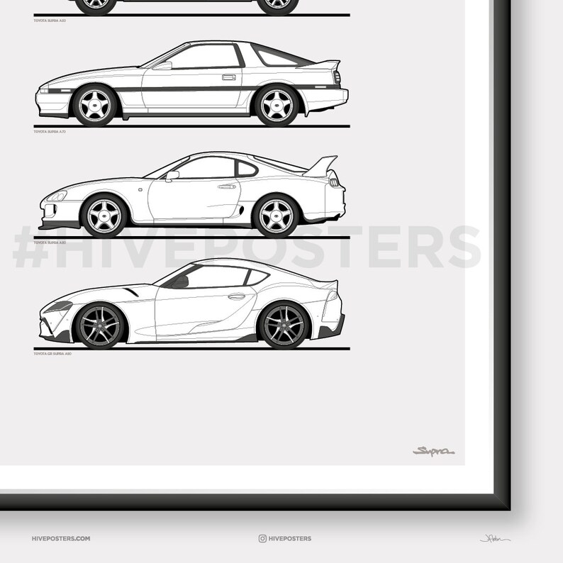 Toyota Supra Evolution Poster - Etsy