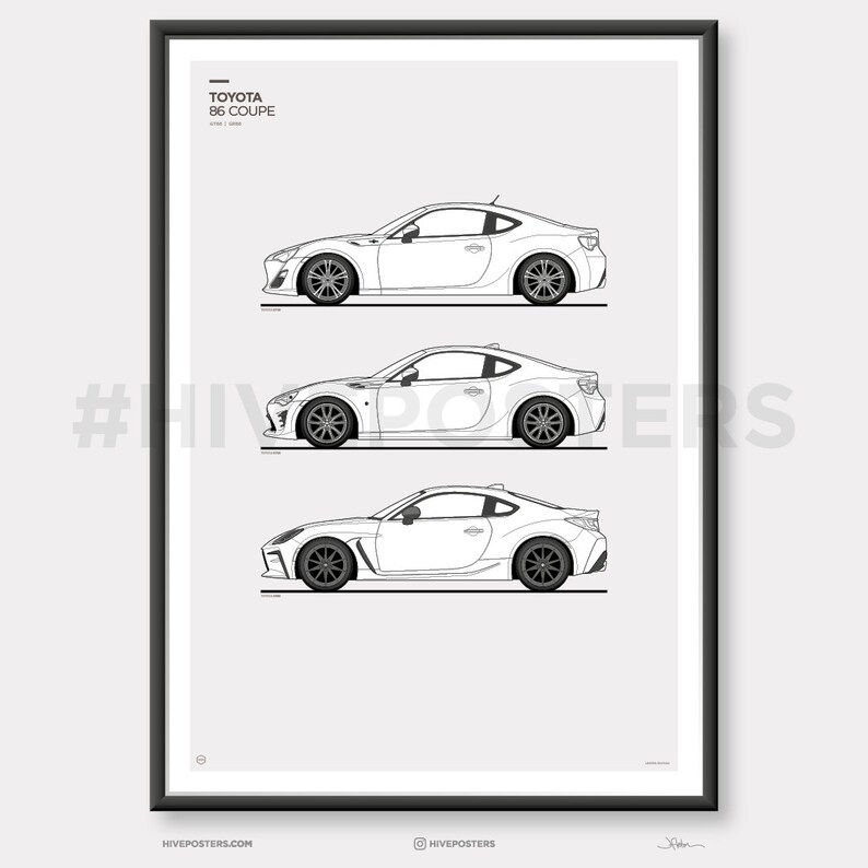 Toyota 86 Evolution Poster - Etsy