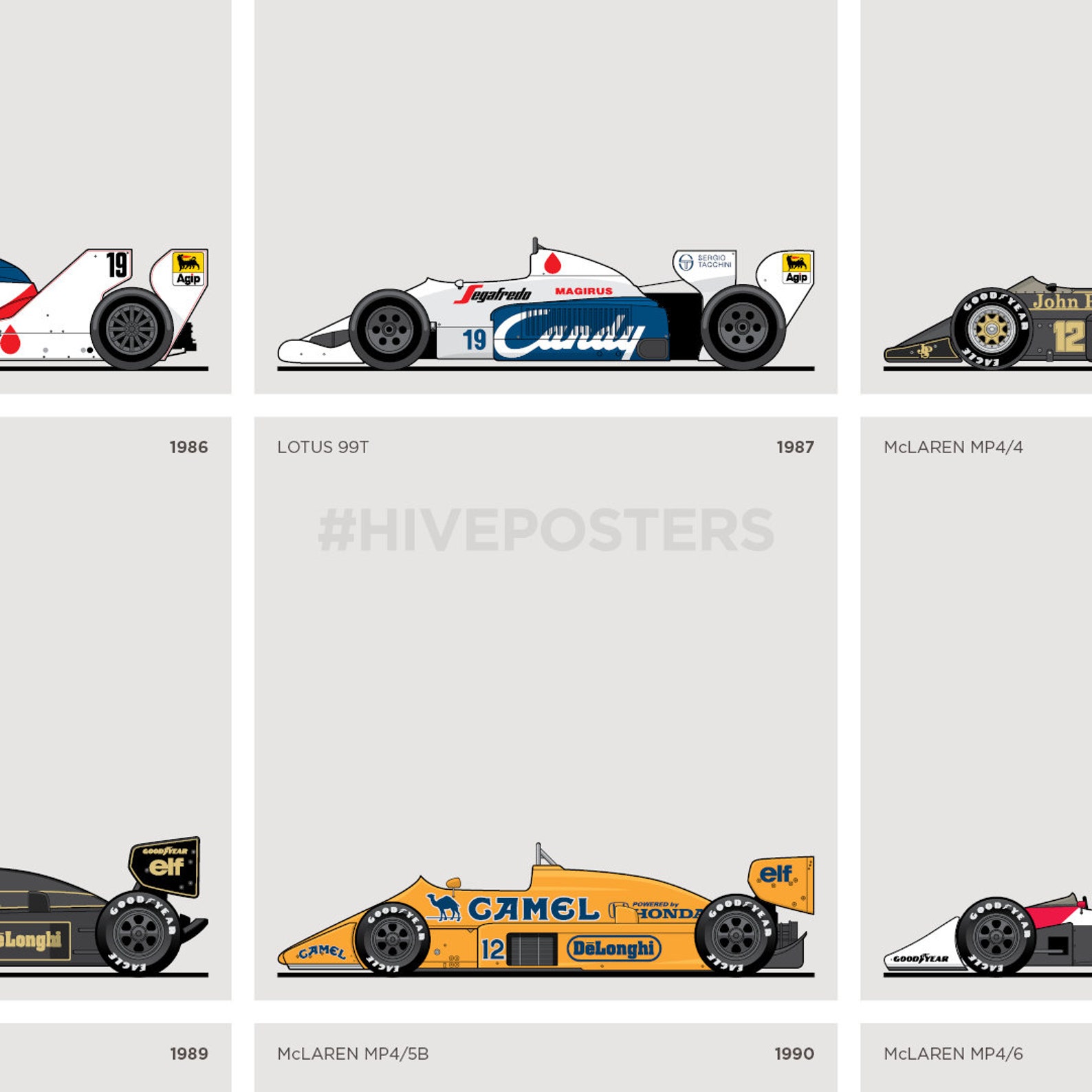 Cars of Senna Poster | Etsy