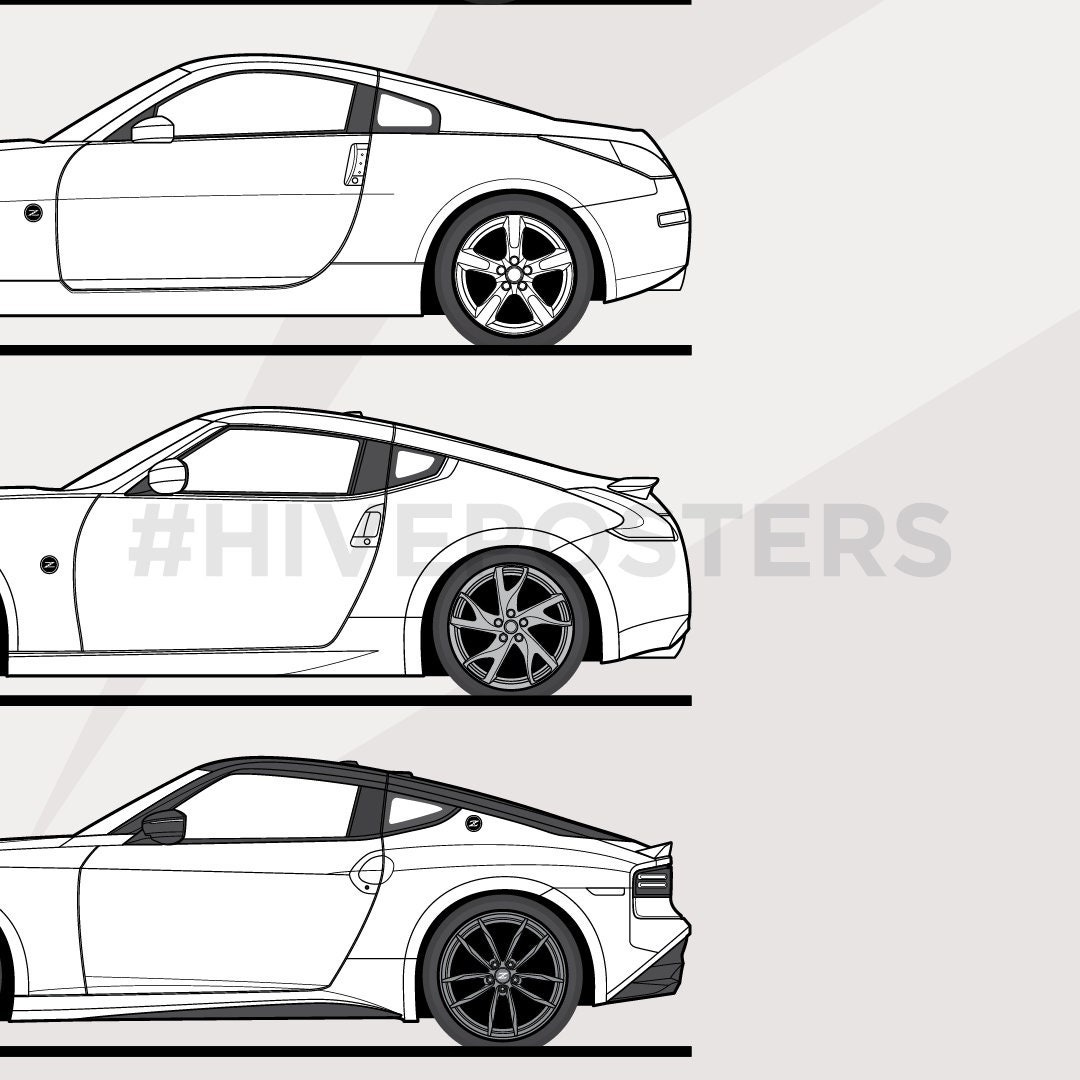 Nissan Z Evolution Poster - Etsy