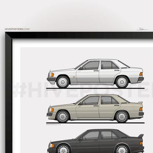 Mercedes 190E W201 Evolution Poster - Etsy