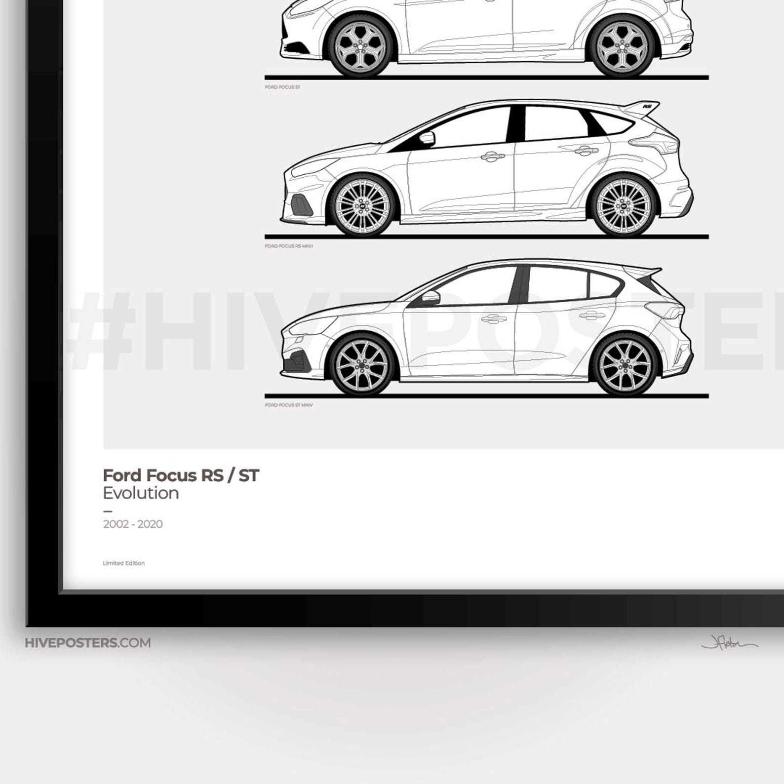 Ford Focus RS ST Evolution Poster - Etsy