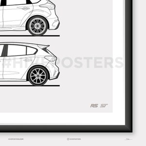 Ford Focus RS ST Evolution Poster - Etsy