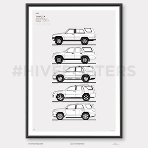 Toyota 4runner Evolution Poster - Etsy