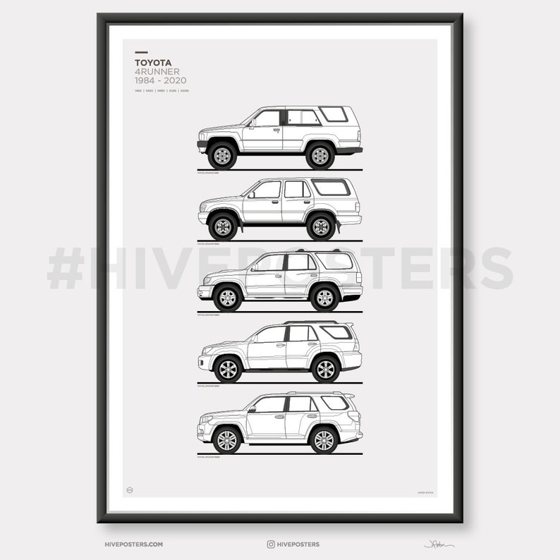 Toyota 4runner Evolution Poster - Etsy Canada