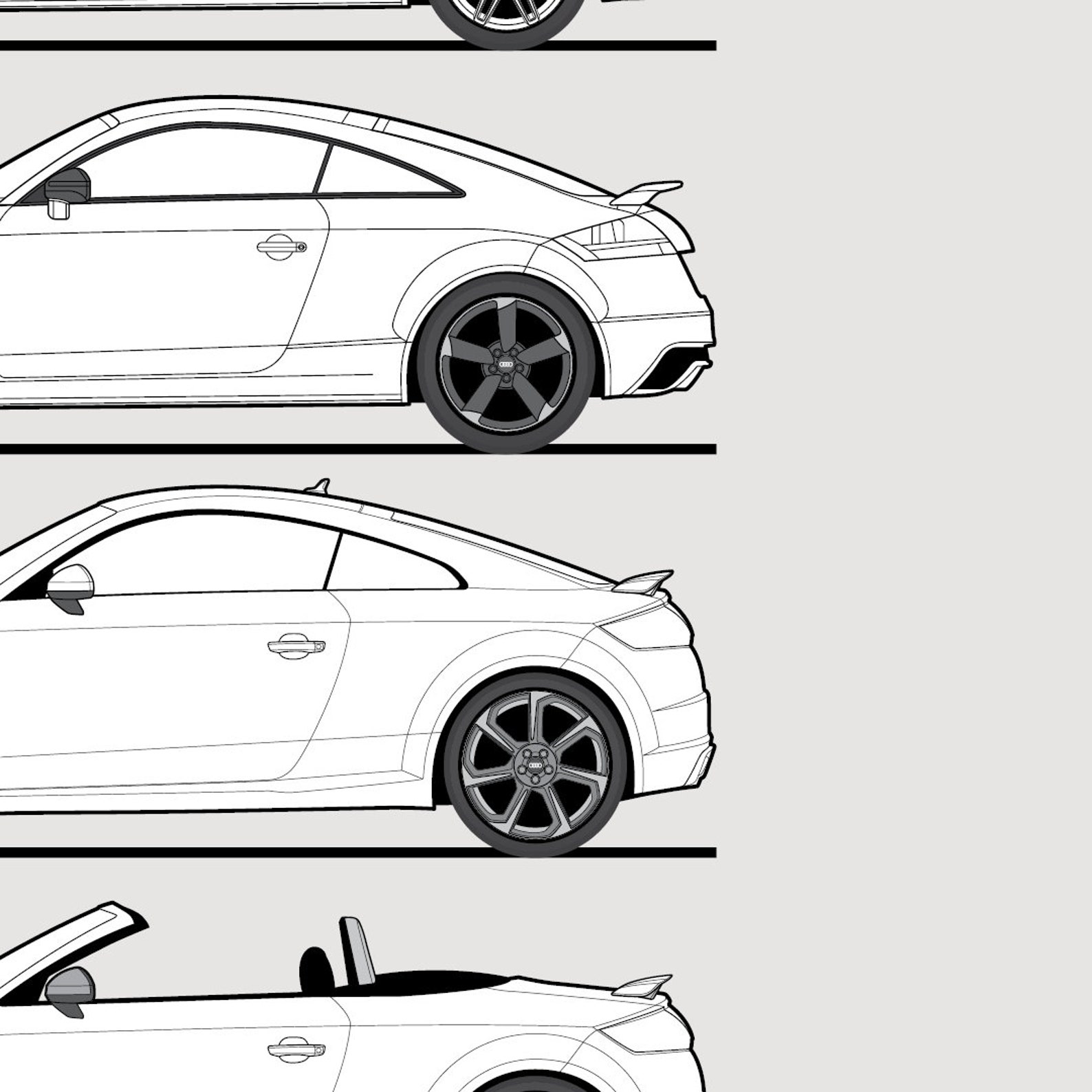 Audi TT Evolution Poster | Etsy