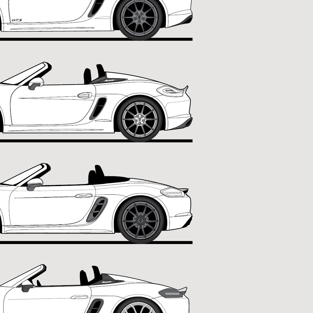 Porsche Boxster Evolution Poster - Etsy