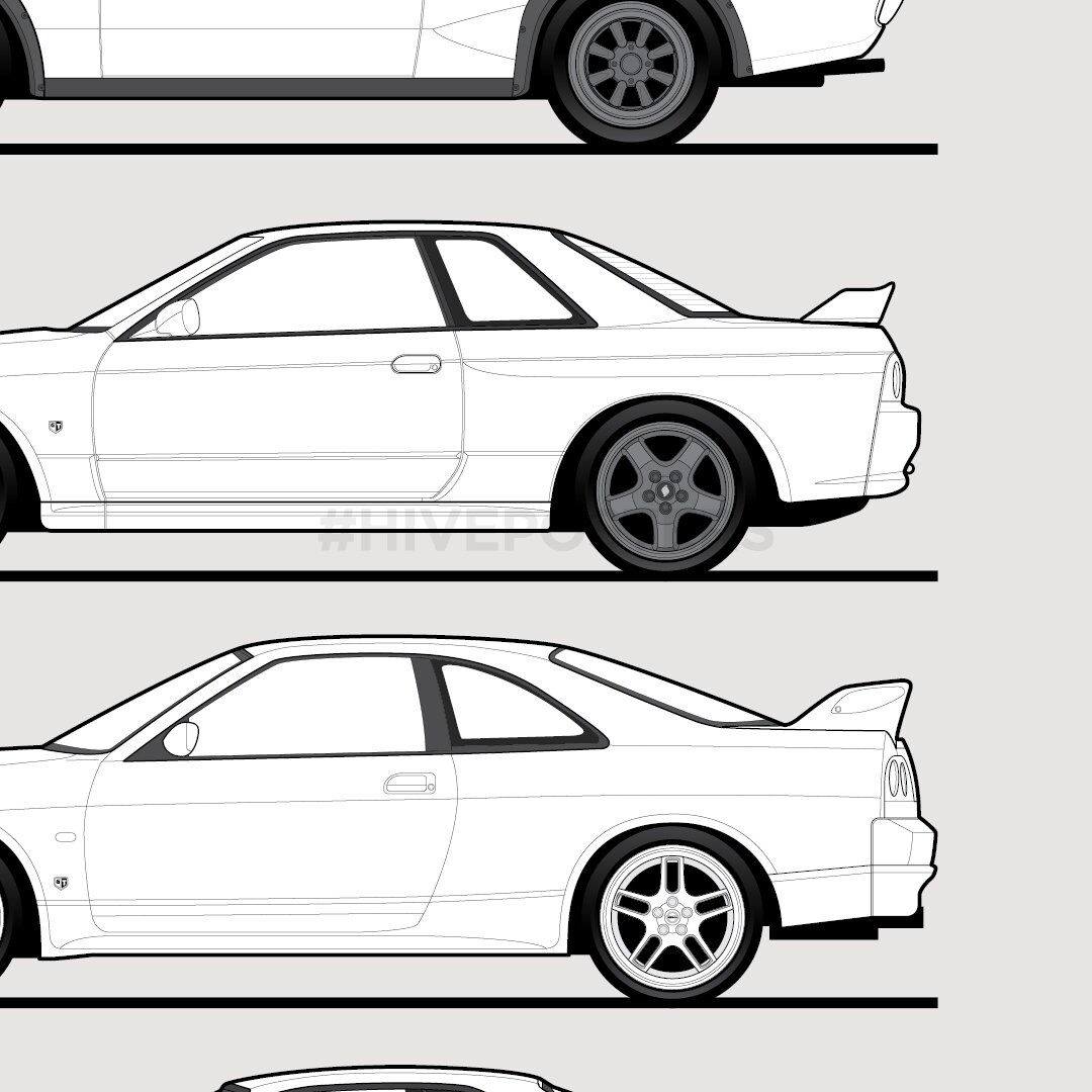 Nissan GT-R Evolution Poster - Etsy UK