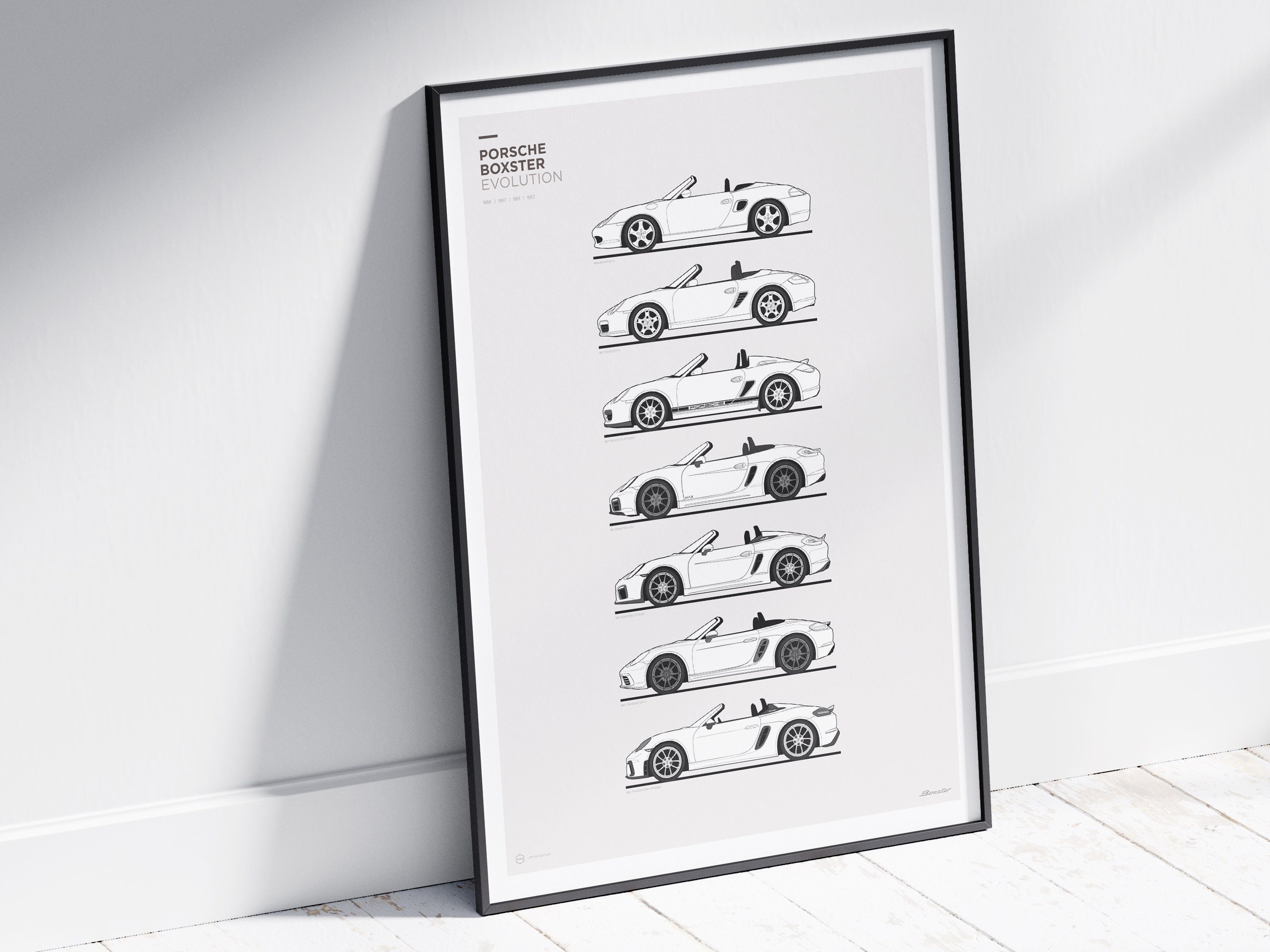 Porsche Boxster Evolution Poster - Etsy