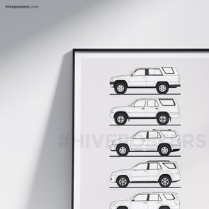 Toyota 4runner Evolution Poster - Etsy Canada